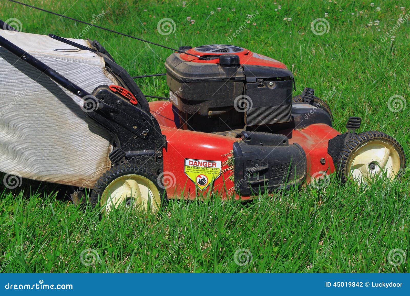 Mowing Lawn stock photo. Image of garden, growing, field - 45019842