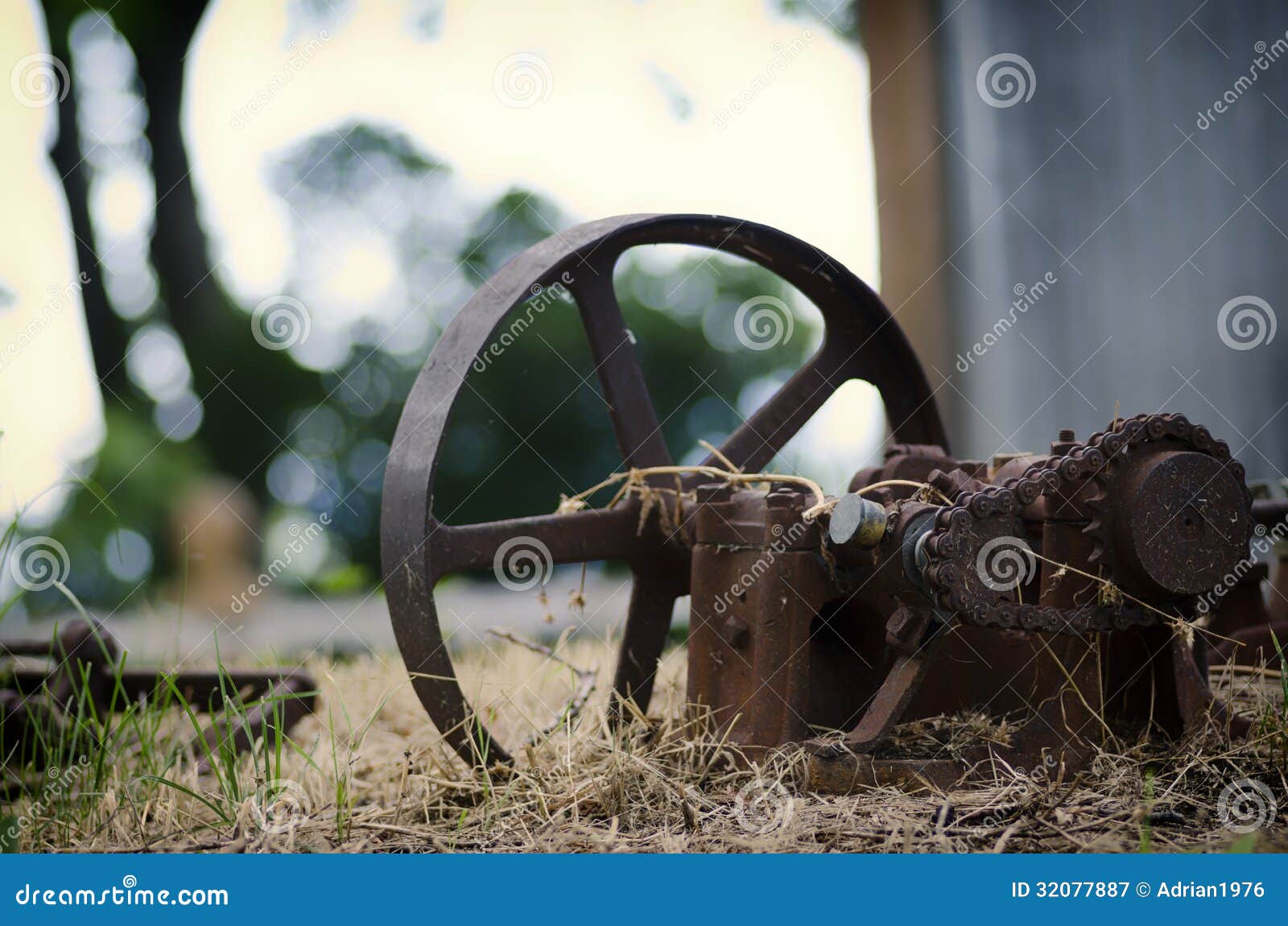 Mowing Machine Vintage stock image. Image of farmer, machine - 32077887
