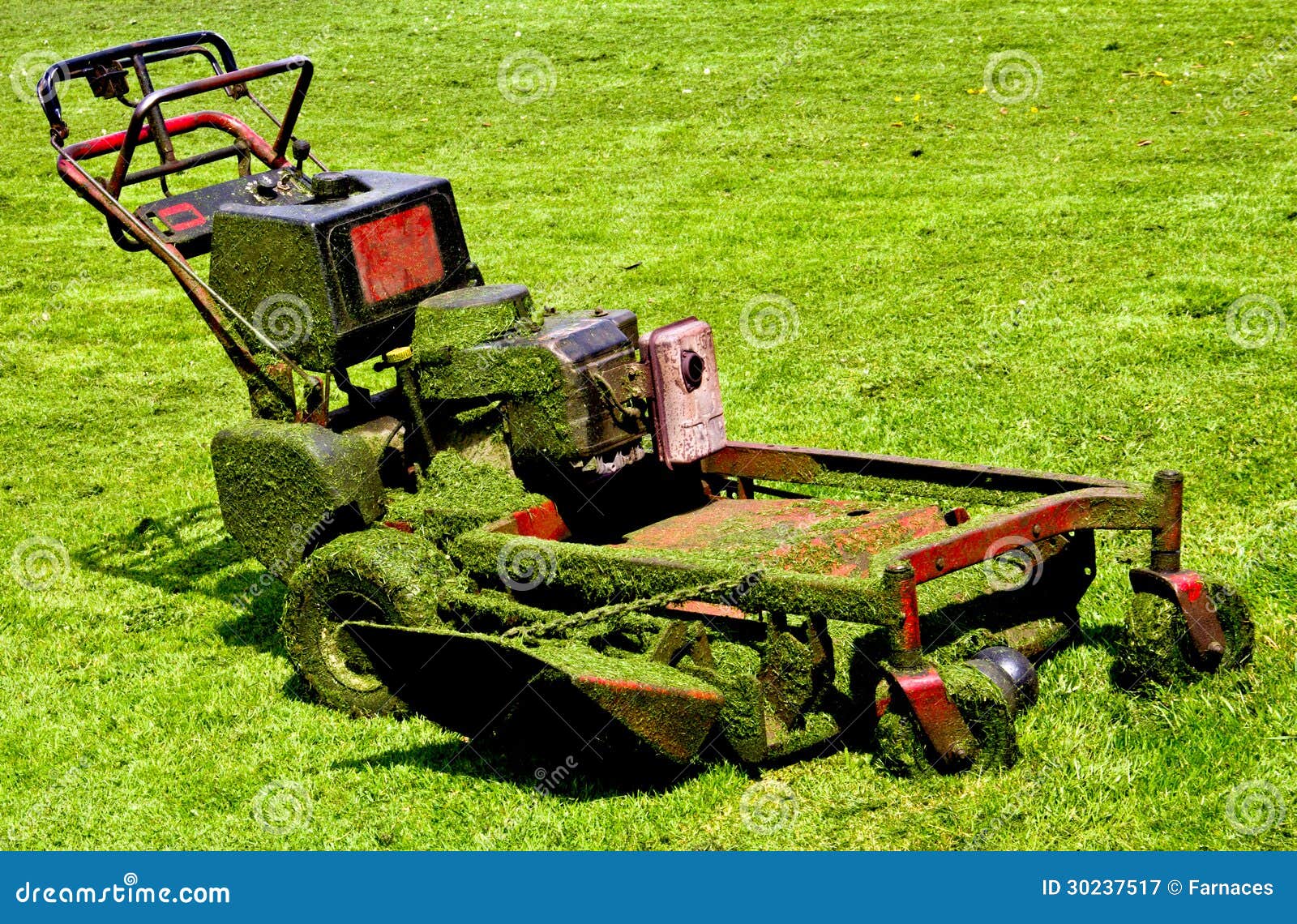 Mowing machine stock image. Image of summer, green, mower - 30237517
