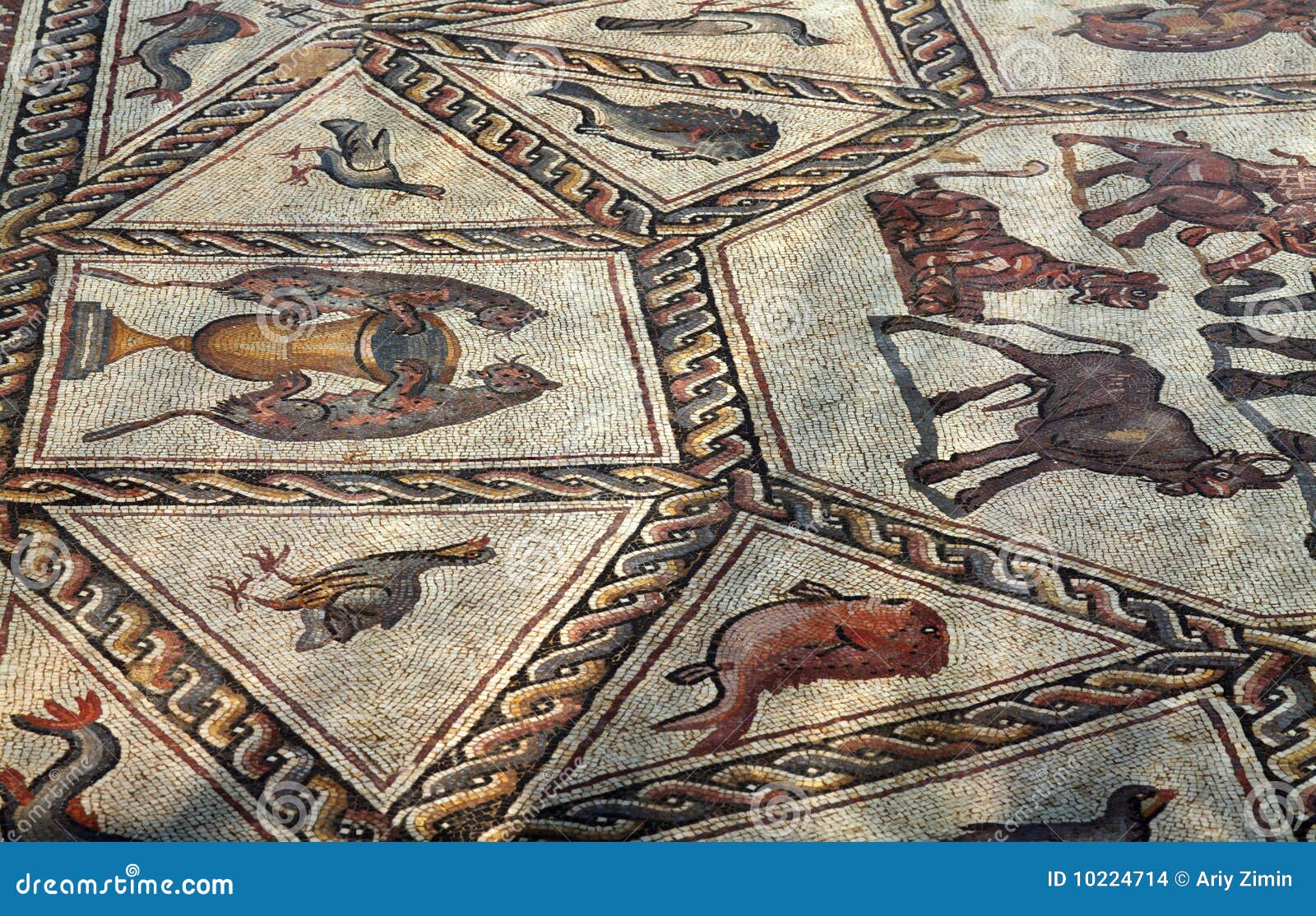 Mozaika rzymska zdjęcie stock. Obraz złożonej z przedstawicielstwo ...