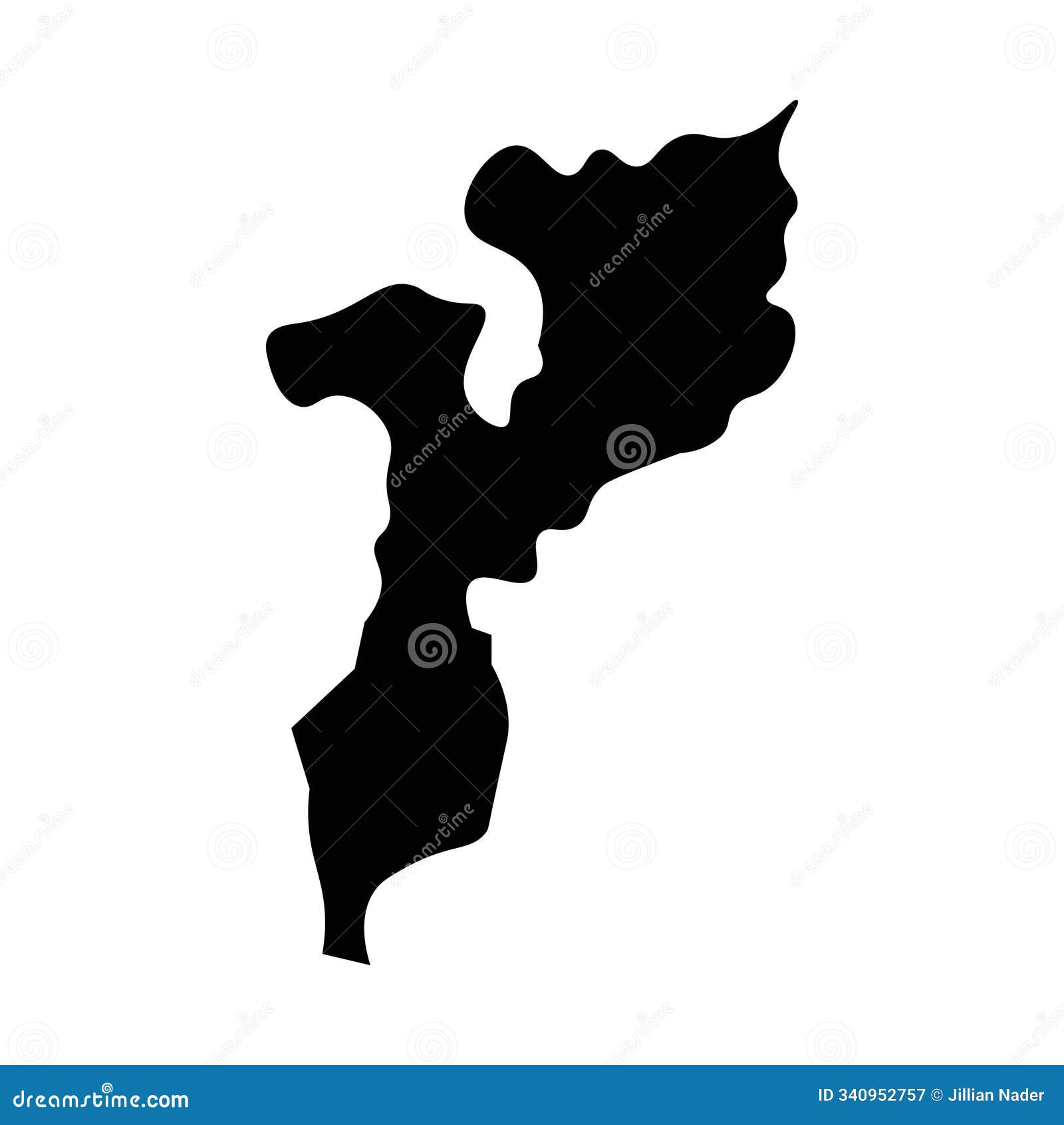 Mozambique Map Icon Web Design in Vector Stock Vector - Illustration of ...