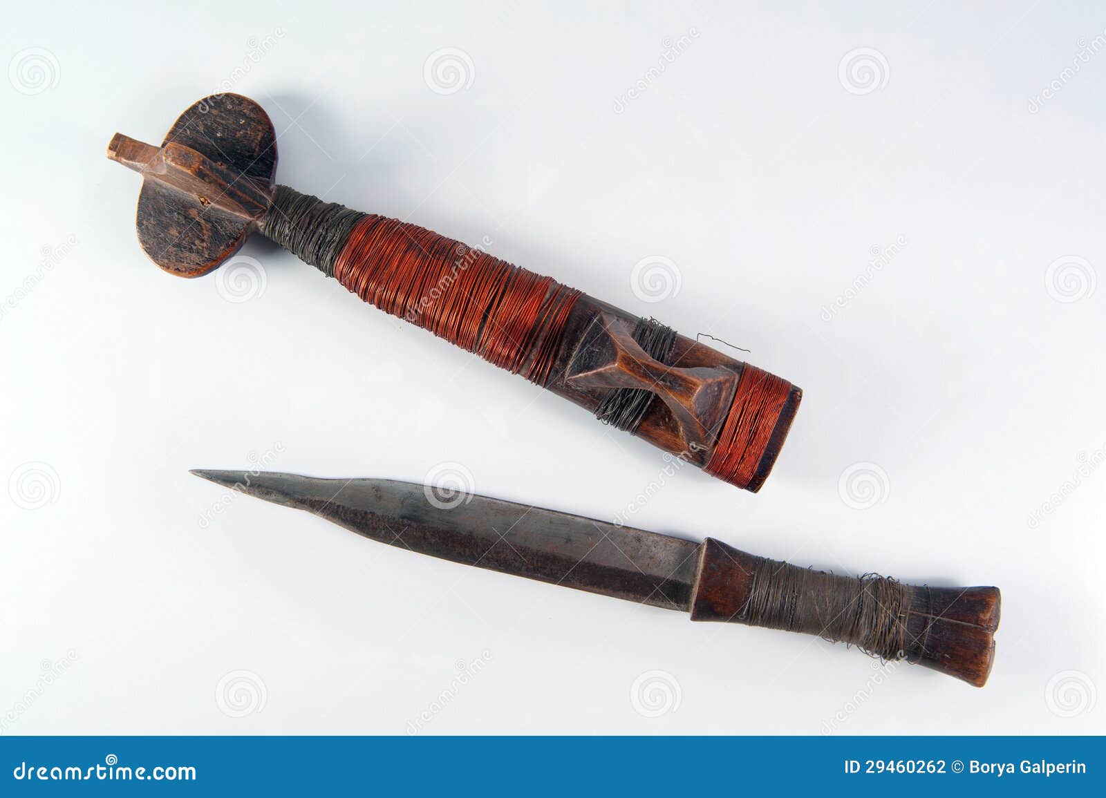 Mozambique Traditional Ancient Dagger Stock Photo - Image of antique ...