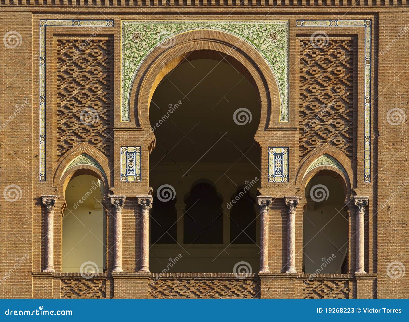 Mozarabic Arch in Las Ventas Stock Image - Image of spanish, style ...