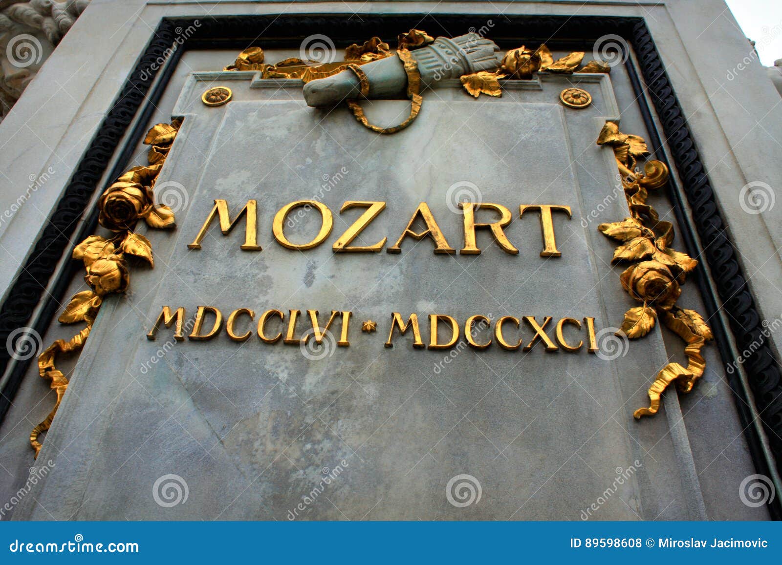 Mozart`s statue stock photo. Image of hofburg, city, green - 89598608