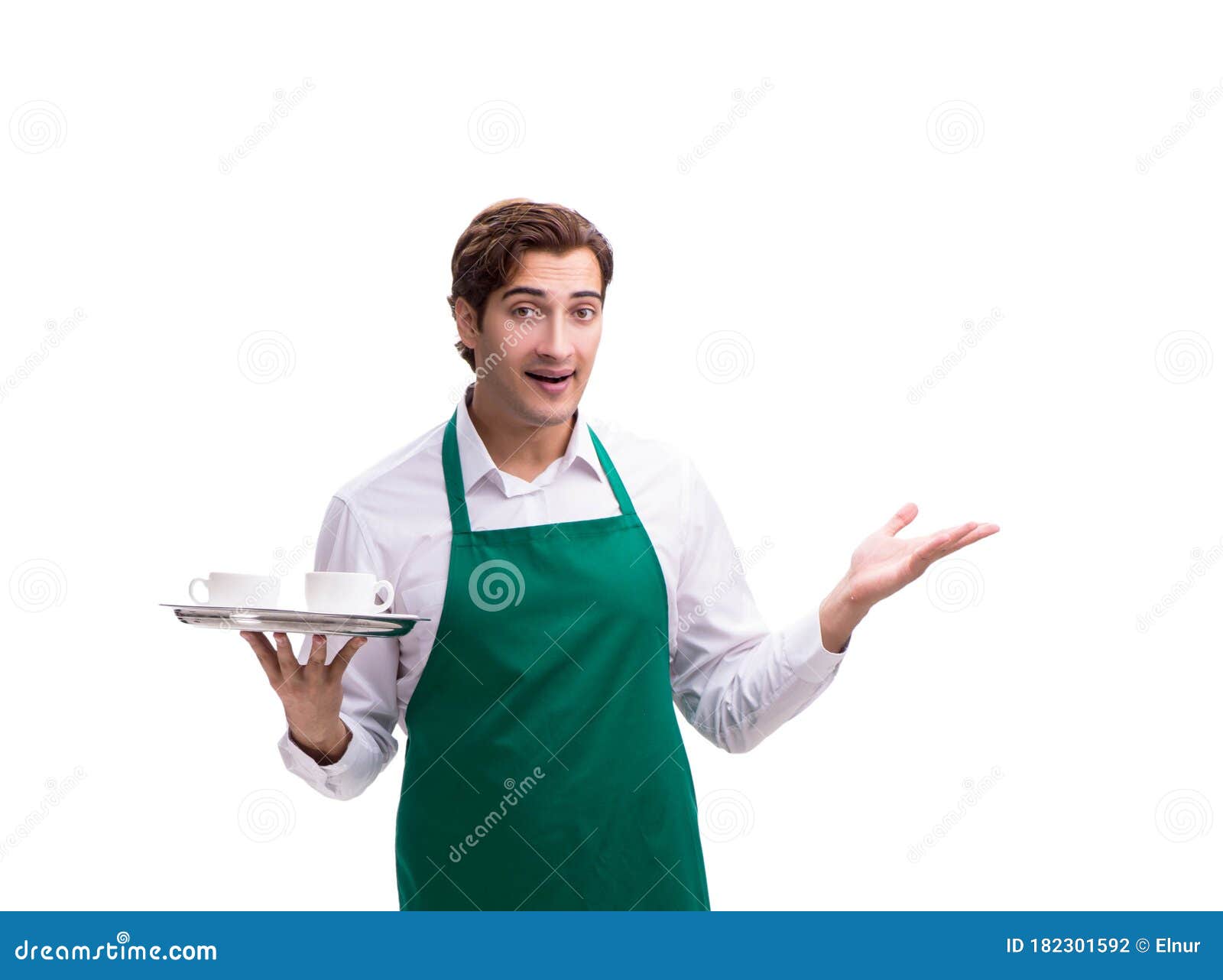 Mozo Joven Aislado De Fondo Blanco Foto de archivo - Imagen de comida ...