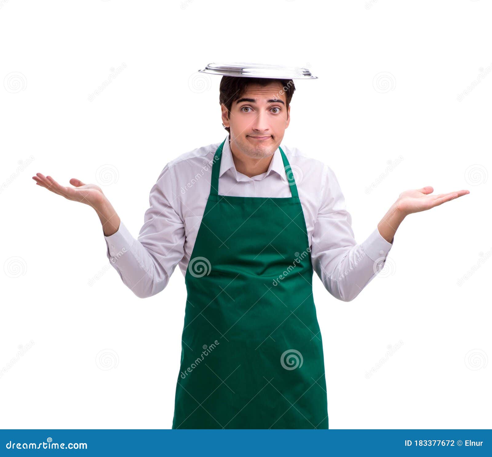 Mozo Joven Aislado De Fondo Blanco Foto de archivo - Imagen de alimento ...