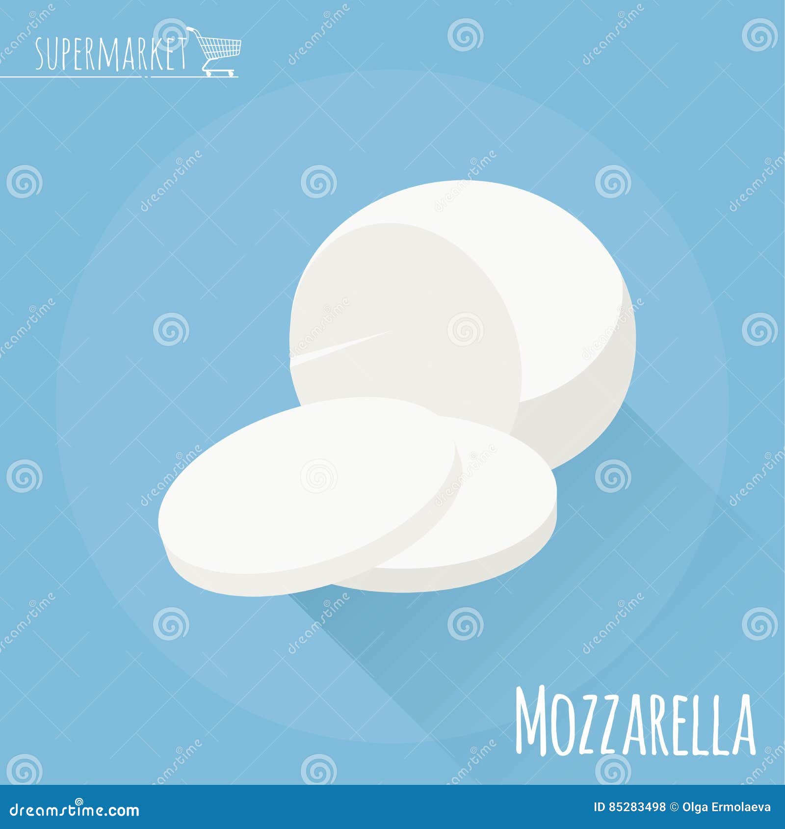 Mozzarella Cheese Vector Icon Stock Vector - Illustration of cheese ...