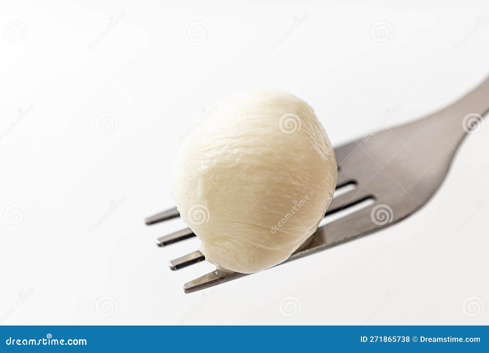 Mozzarella Pearls Cheese on White Background Stock Photo - Image of ...