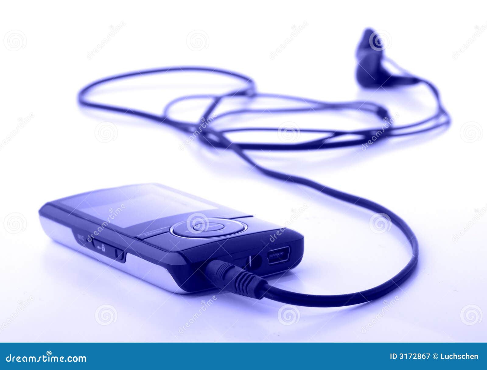 MP 3 player stock image. Image of headphones, playing - 3172867