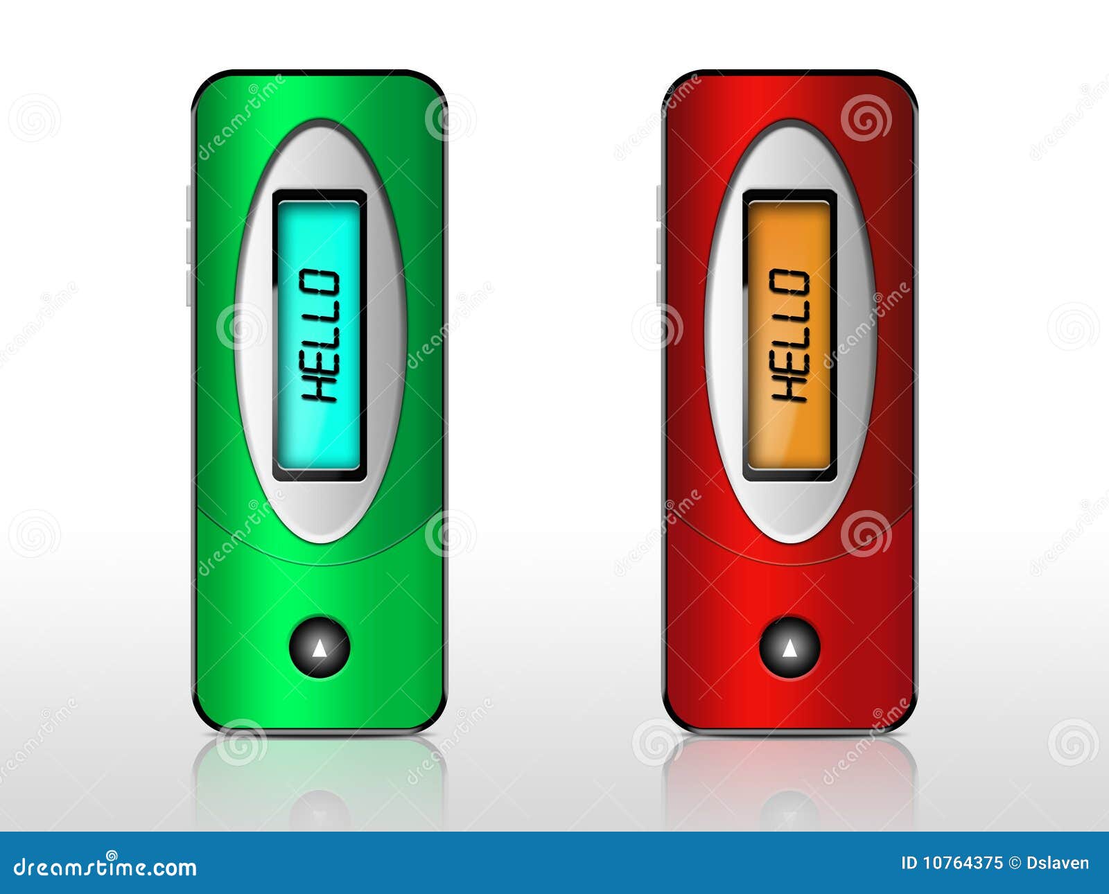 Mp 3 players stock illustration. Illustration of player - 10764375