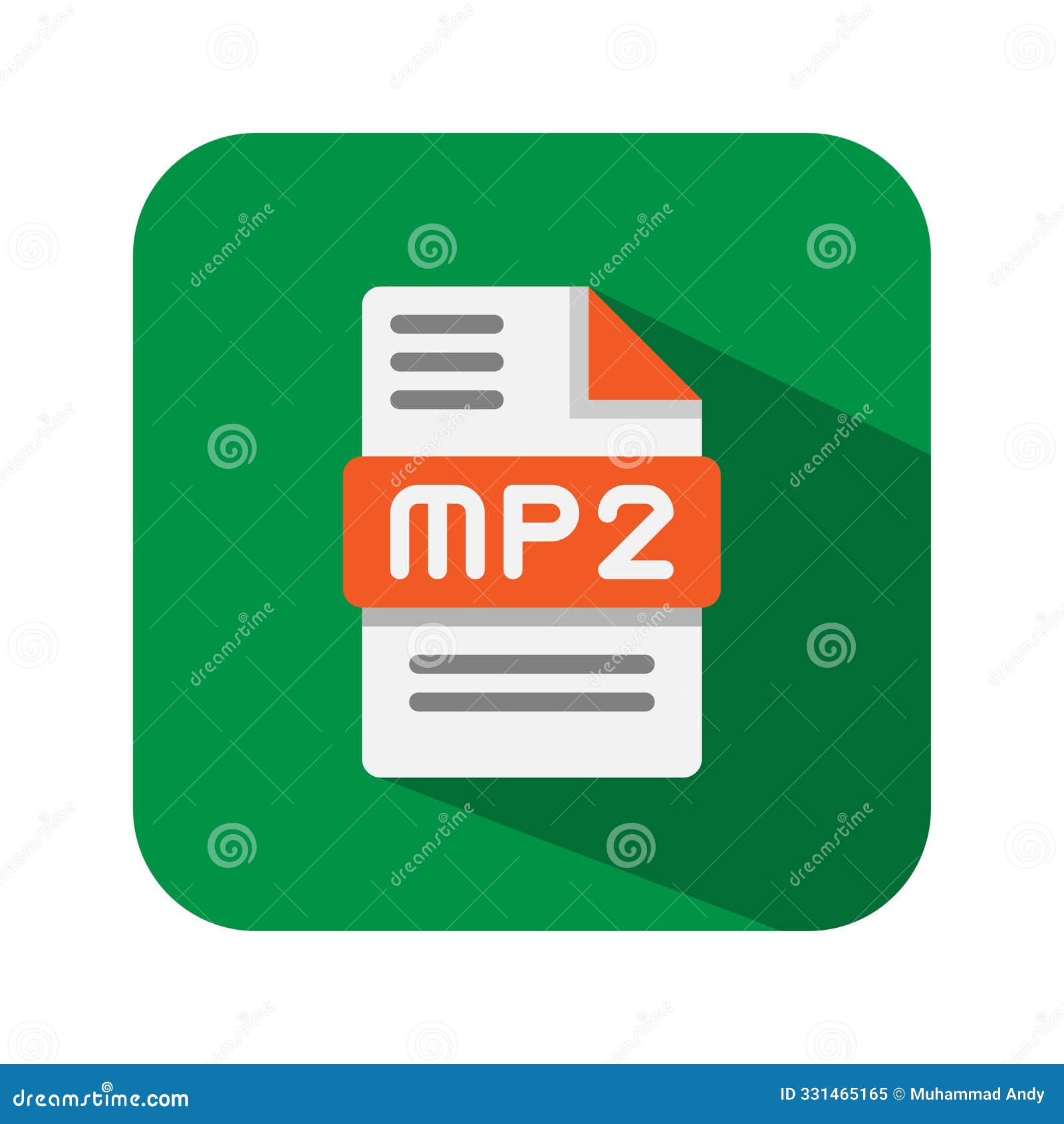 Mp2 Audio File Flat Icons, Extension, Files Type,document, Format ...