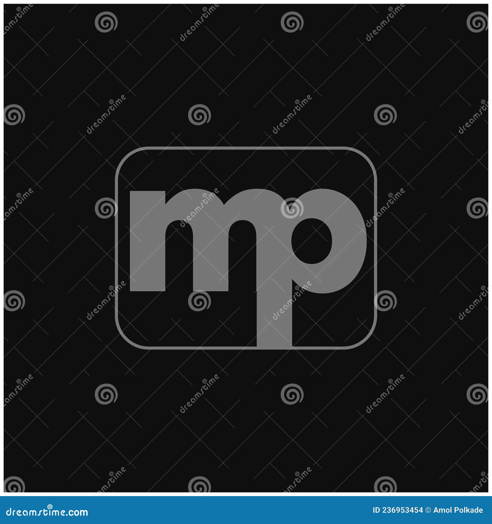 MP Conmpany or Brand Name Monogram. MP Joined Letters Logo Stock Vector ...