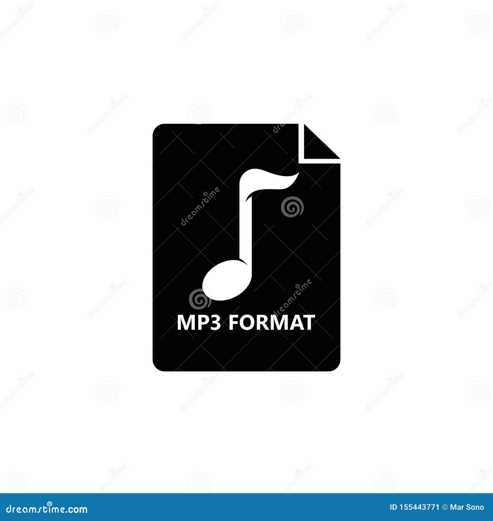 Mp3 File Icon. Logo Element Illustration Vector Stock Vector ...
