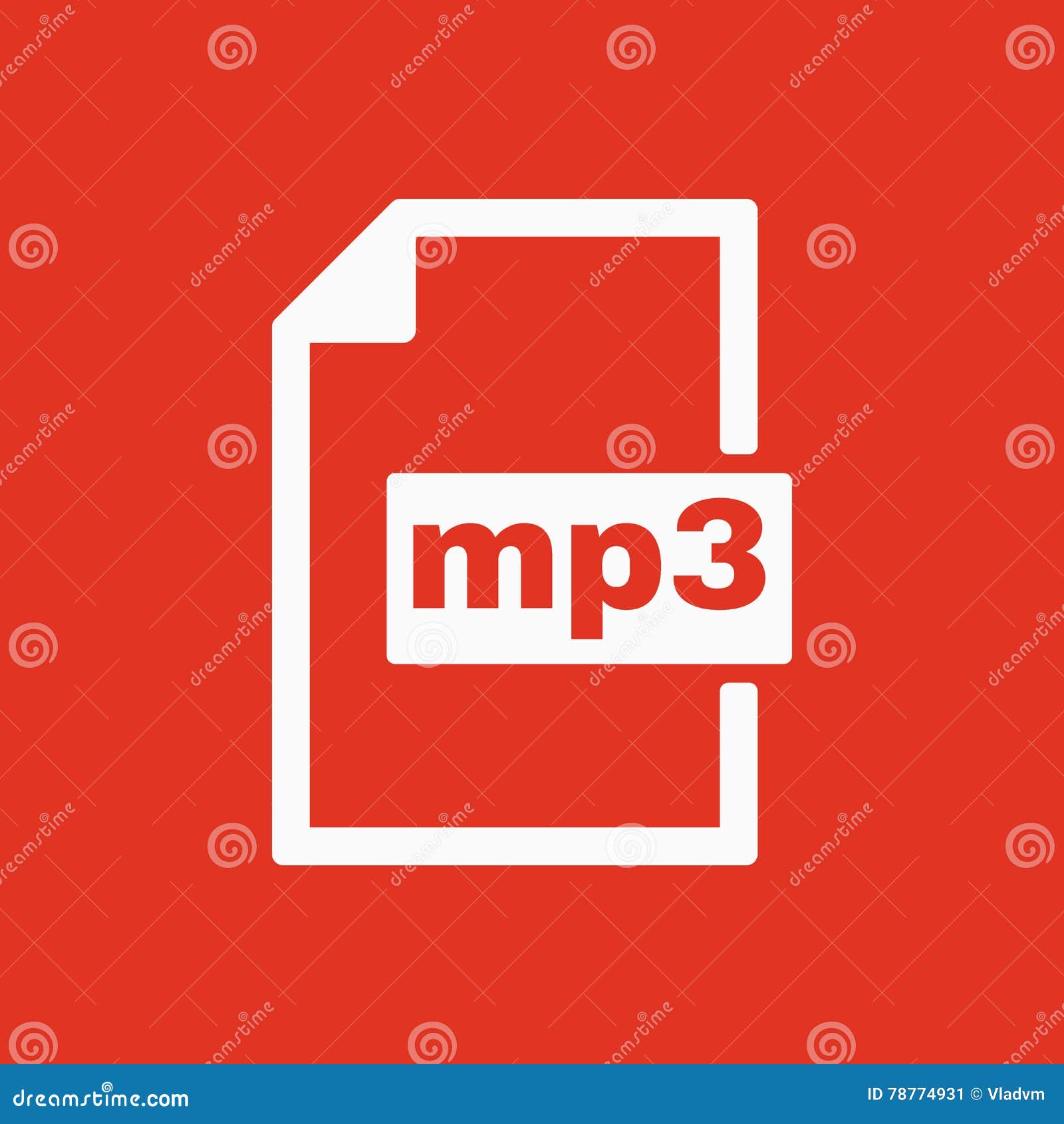 Mp3 Icon Red