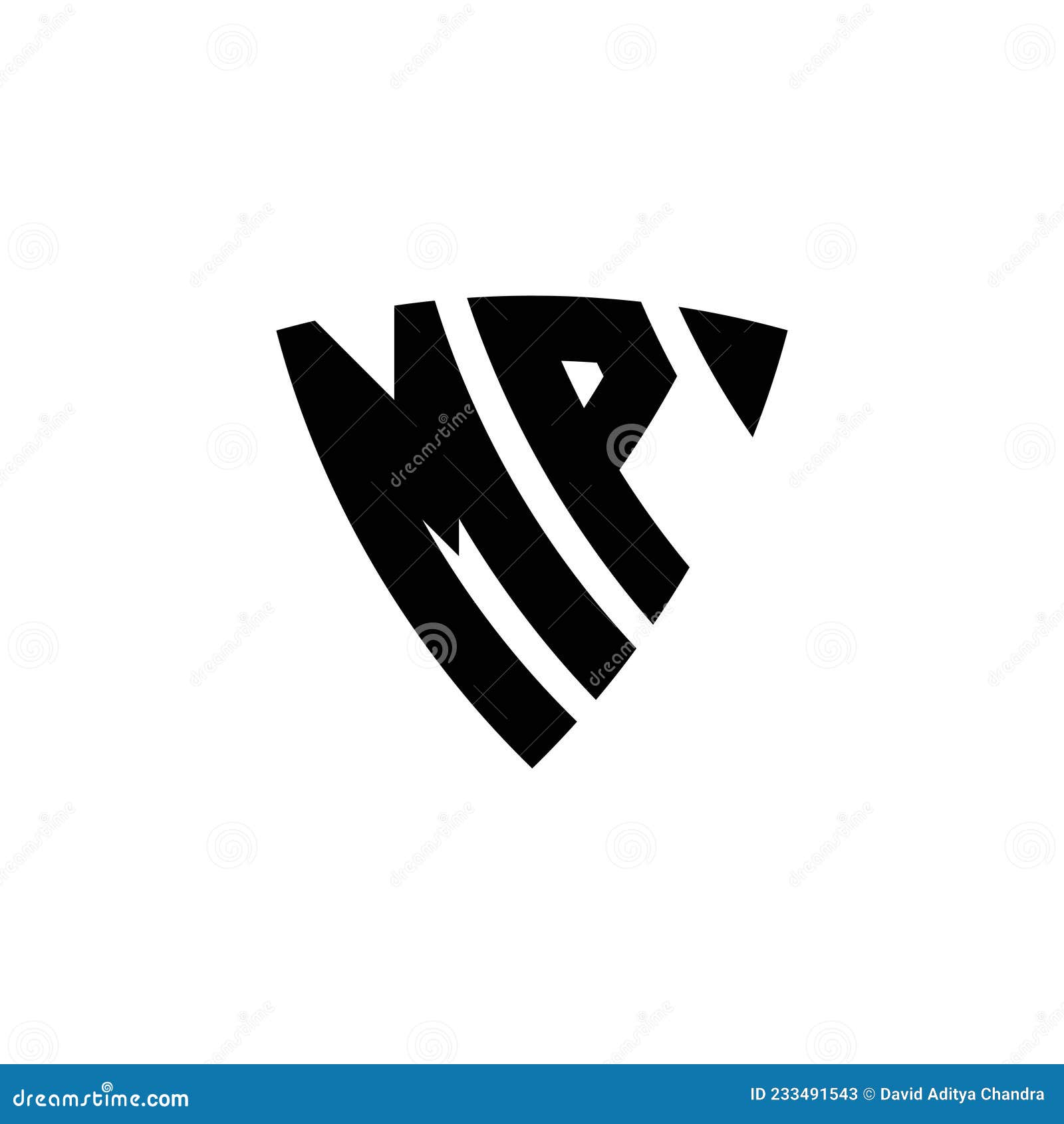 MP Logo Monogram Triangle Shield Style Stock Vector - Illustration of ...