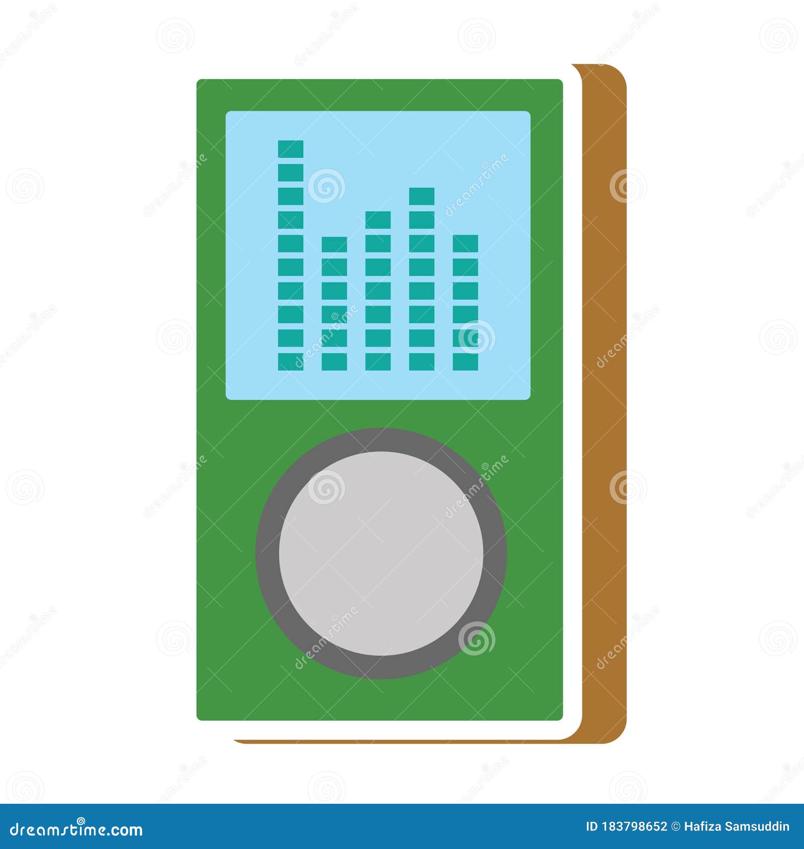 Mp3 Player. Vector Illustration Decorative Background Design Stock ...