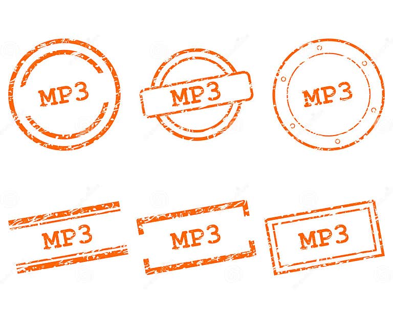 Mp3 stamps stock vector. Illustration of sticker, grunge - 180911936