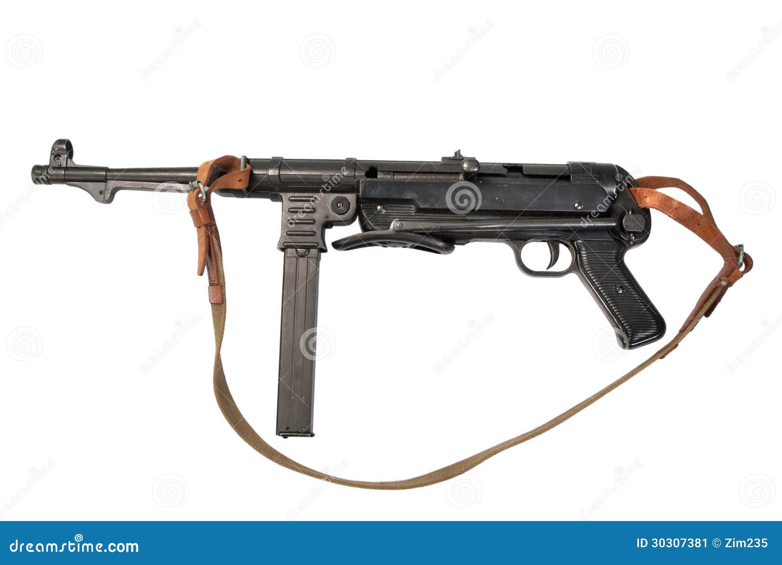 MP38/40 Submachine Gun on White Background Editorial Photo - Image of ...