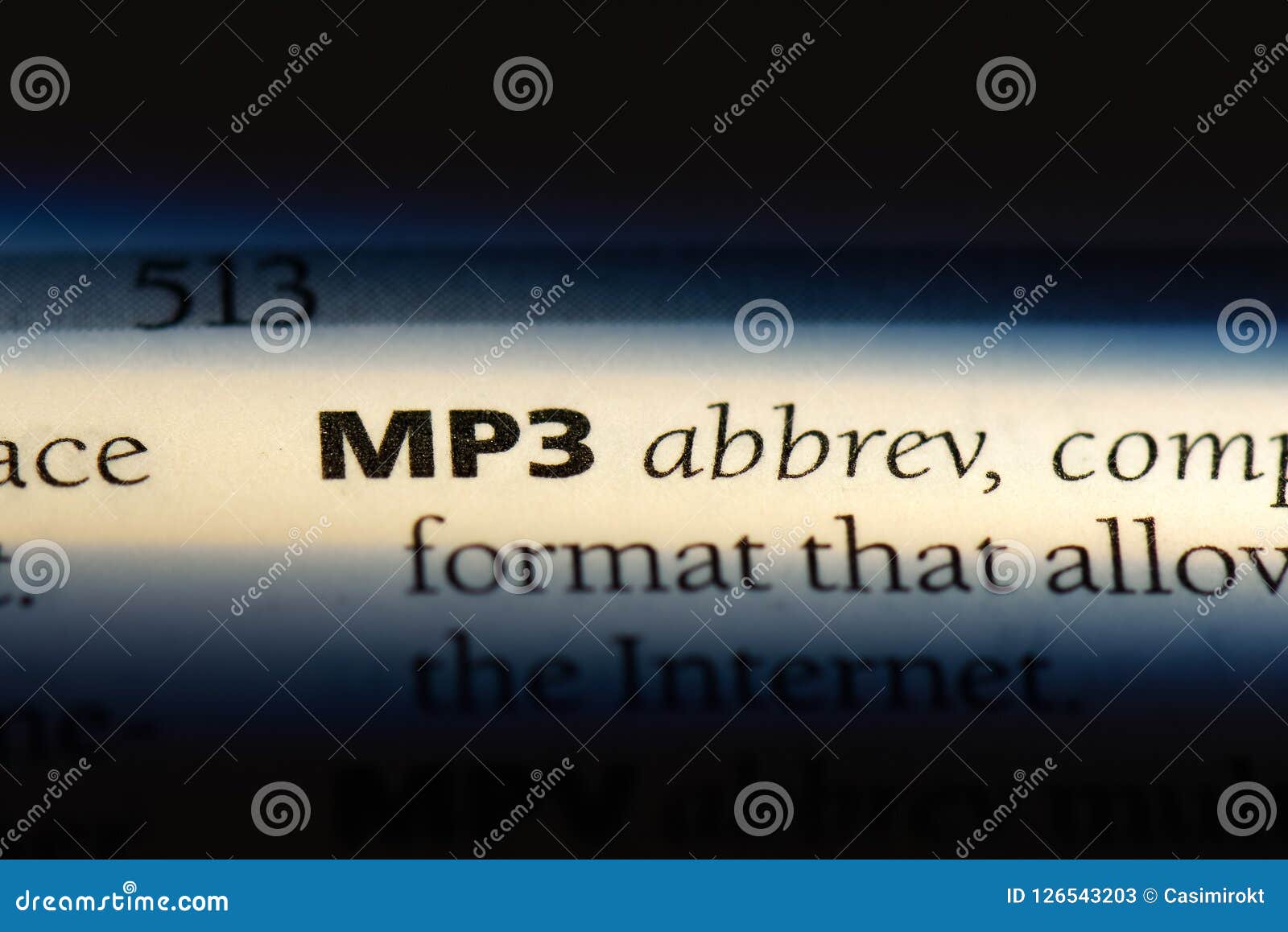 Mp3 stock image. Image of word, concept, printed, idea - 126543203