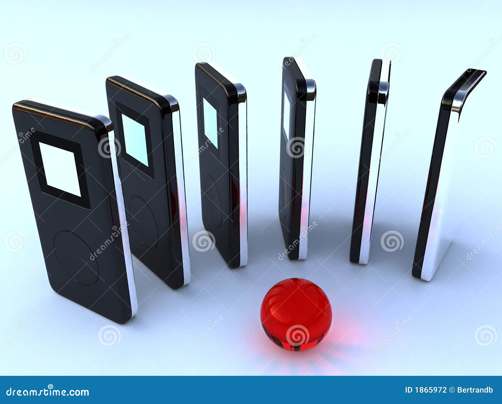 MP3 digital audio players stock photo. Image of leisure - 1865972