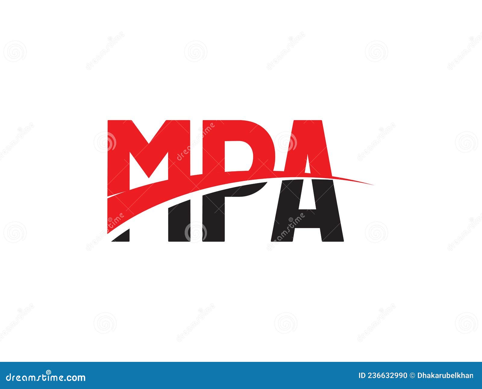 MPA Letter Initial Logo Design Stock Vector - Illustration of creative ...