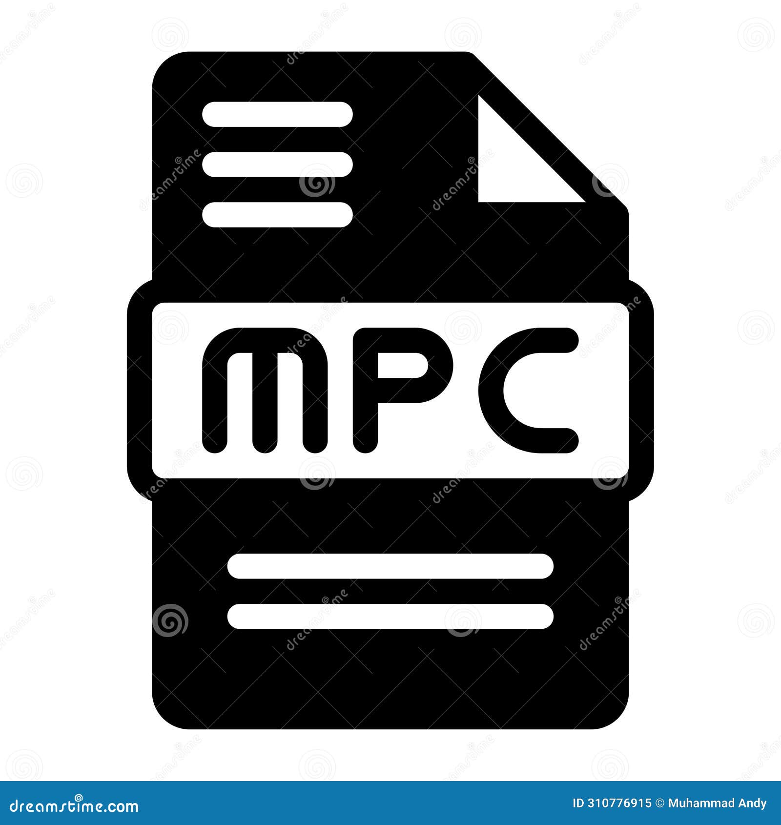 Mpc Audio File Format Icon. Flat Style Design, File Type Icons Symbol ...