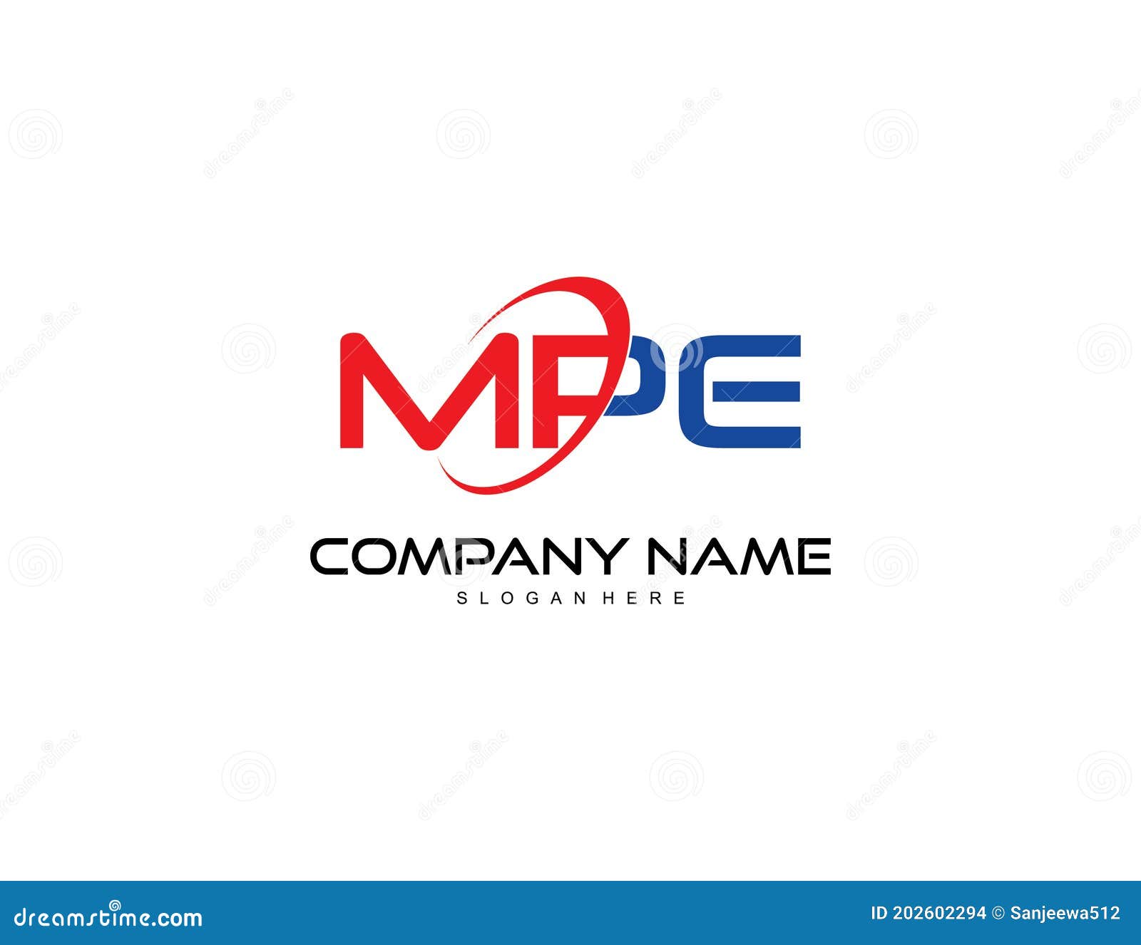 MPE Letter Logo Design Vector Stock Vector - Illustration of colorful ...