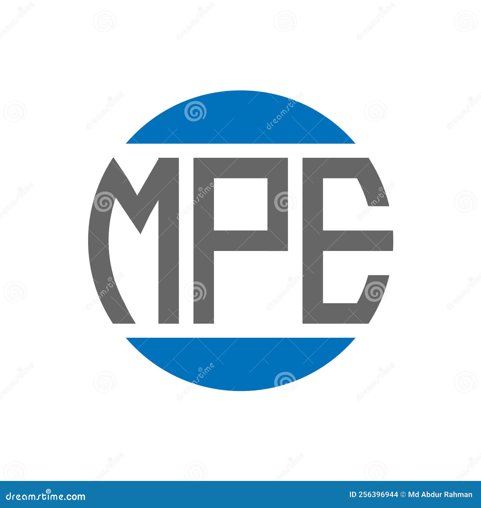 MPE Letter Logo Design on White Background. MPE Creative Initials ...