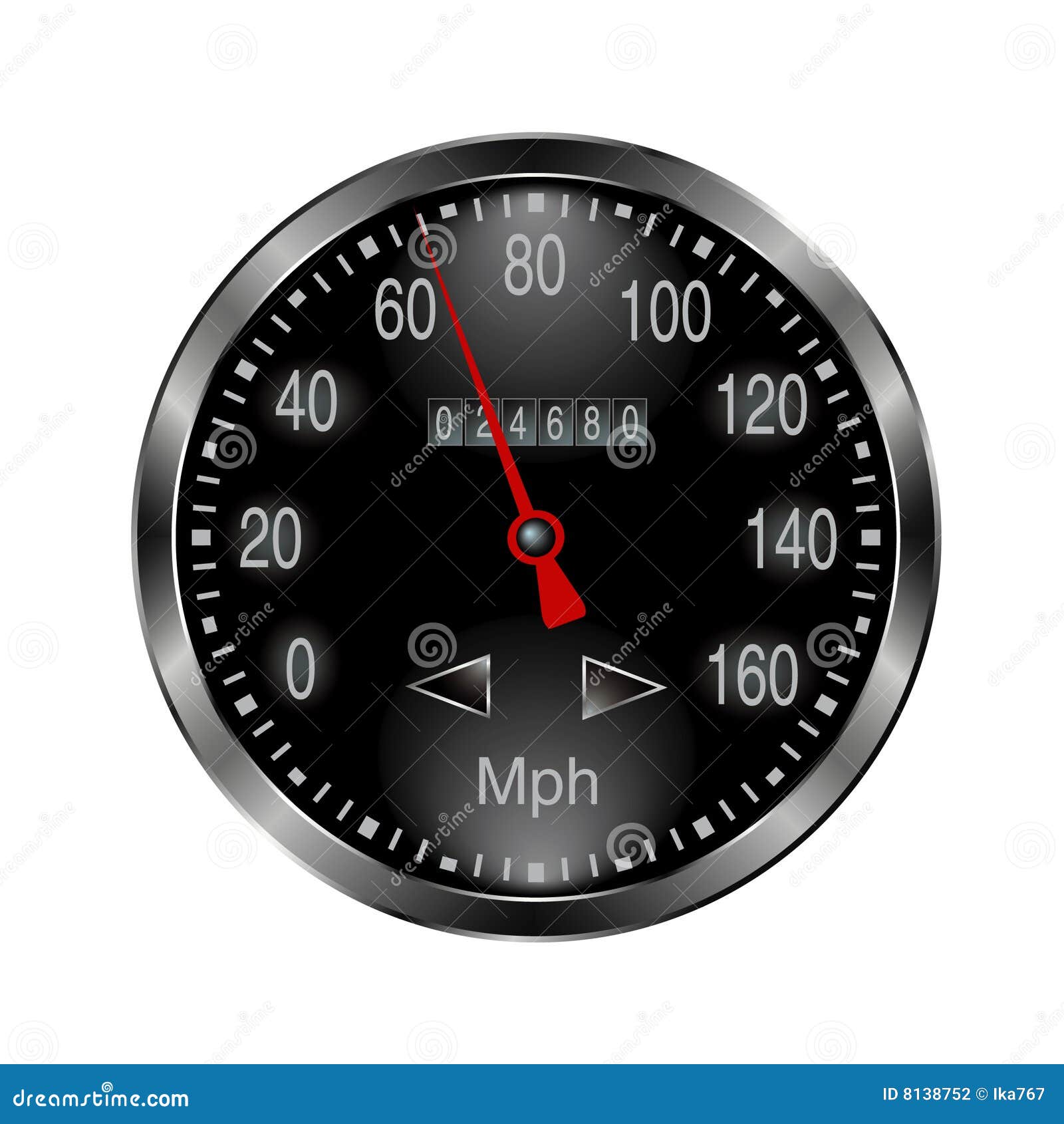 Mph stock vector. Illustration of speedometer, time, scalable - 8138752