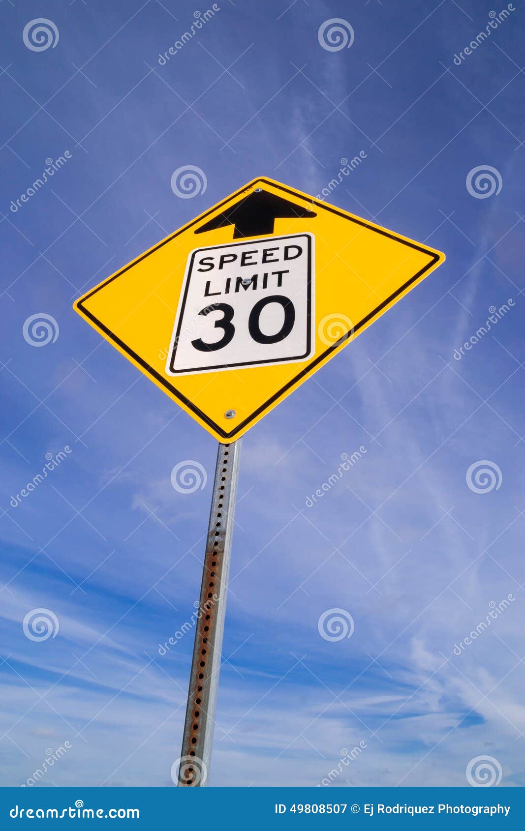 30 mph ahead sign. stock image. Image of highway, safety - 49808507