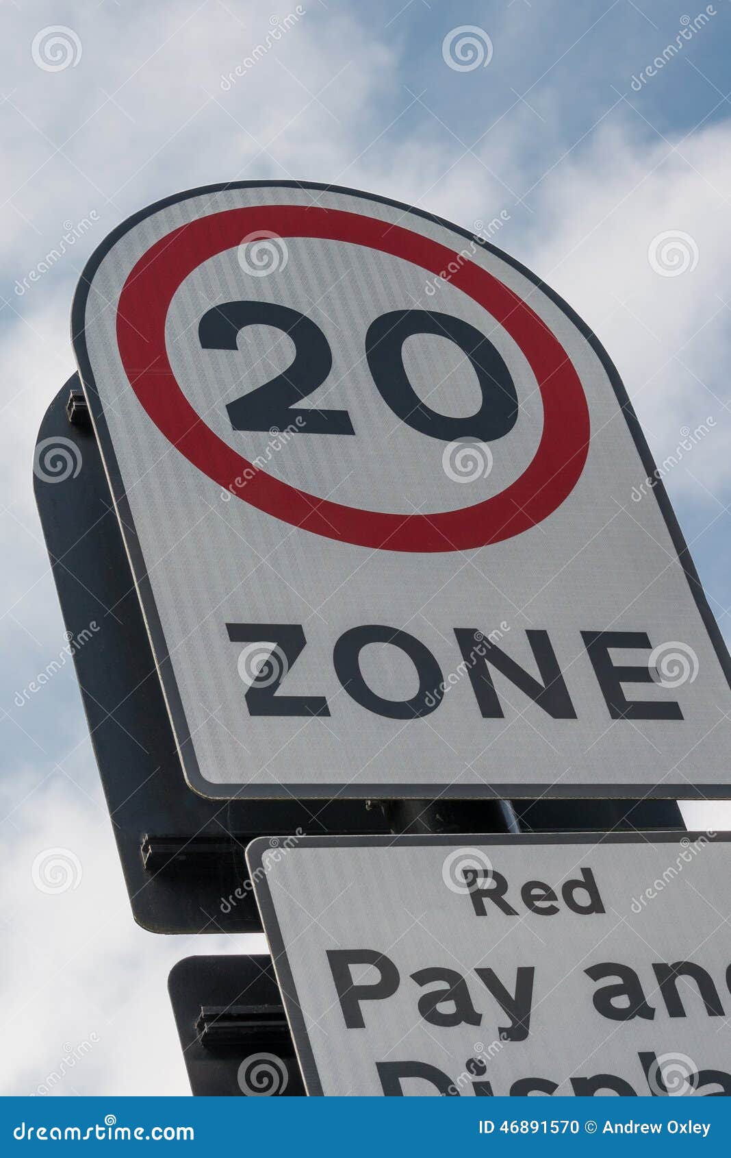 20 mph road sign stock photo. Image of round, limitation - 46891570