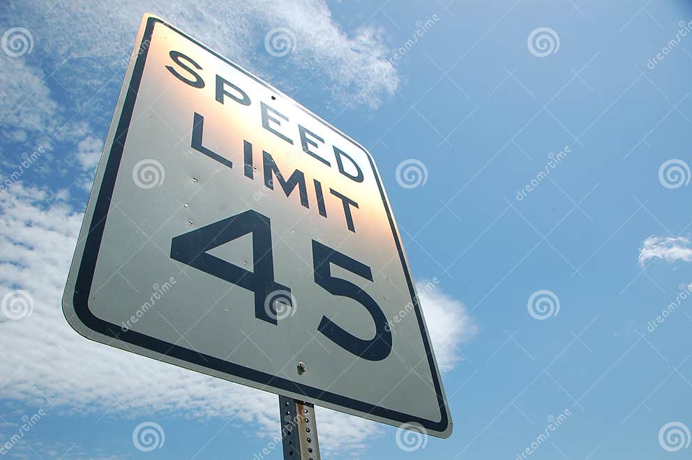 45mph Speed Limit Rpad Sign Stock Image - Image of sign, 45mph: 94150483