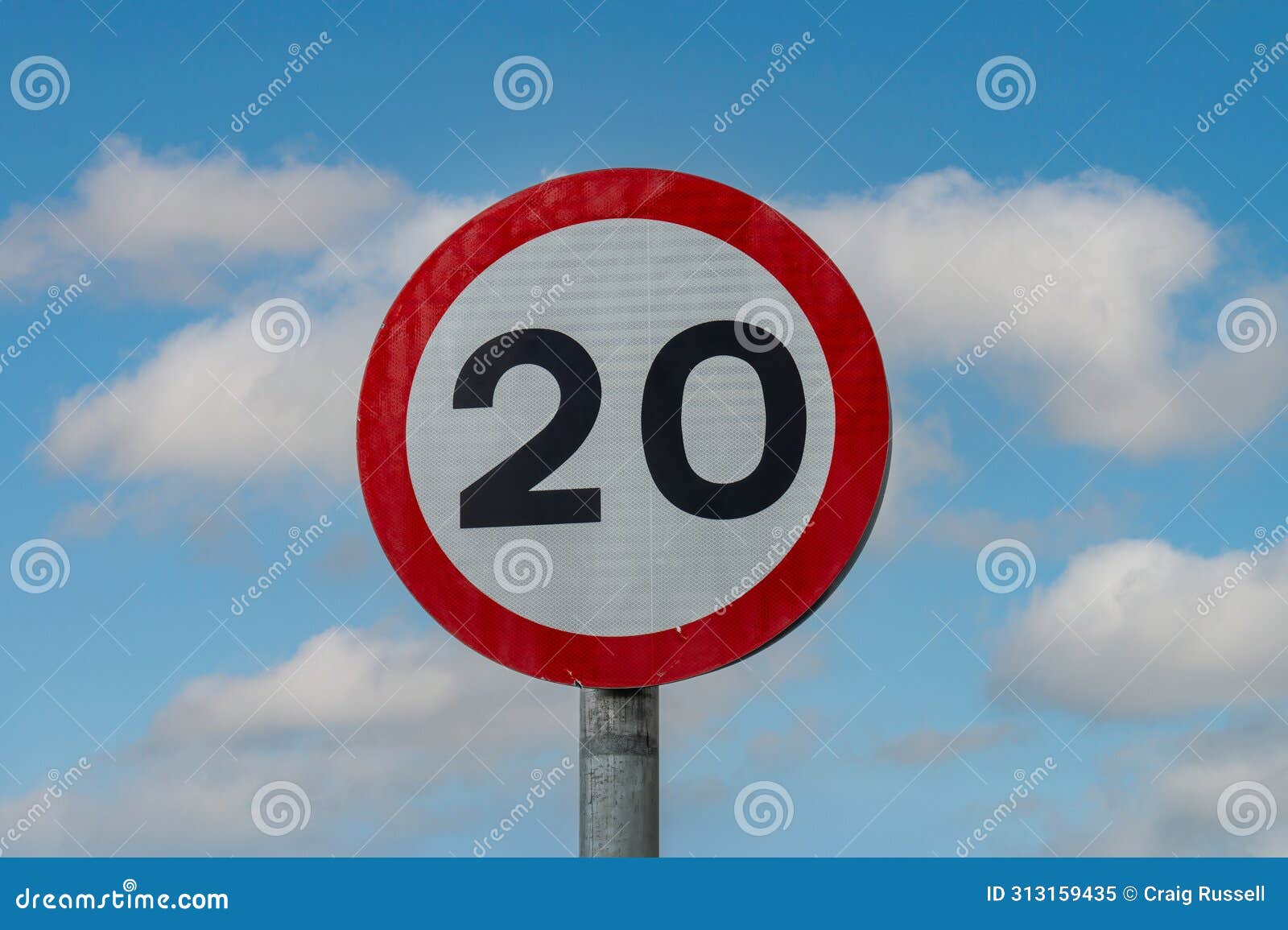 20 mph speed limit sign stock image. Image of urban - 313159435