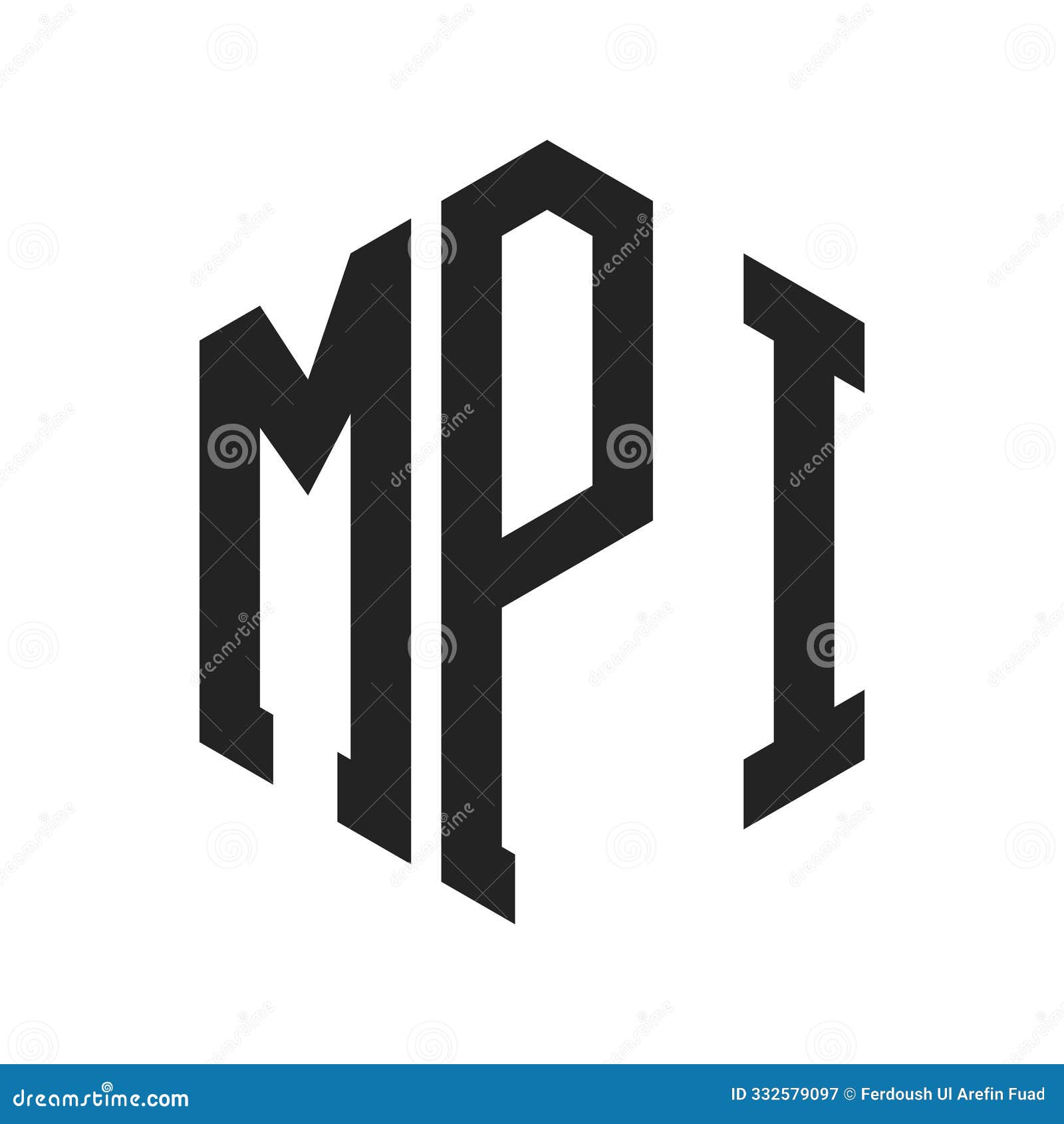 MPI Logo Design. Initial Letter MPI Monogram Logo Using Hexagon Shape ...