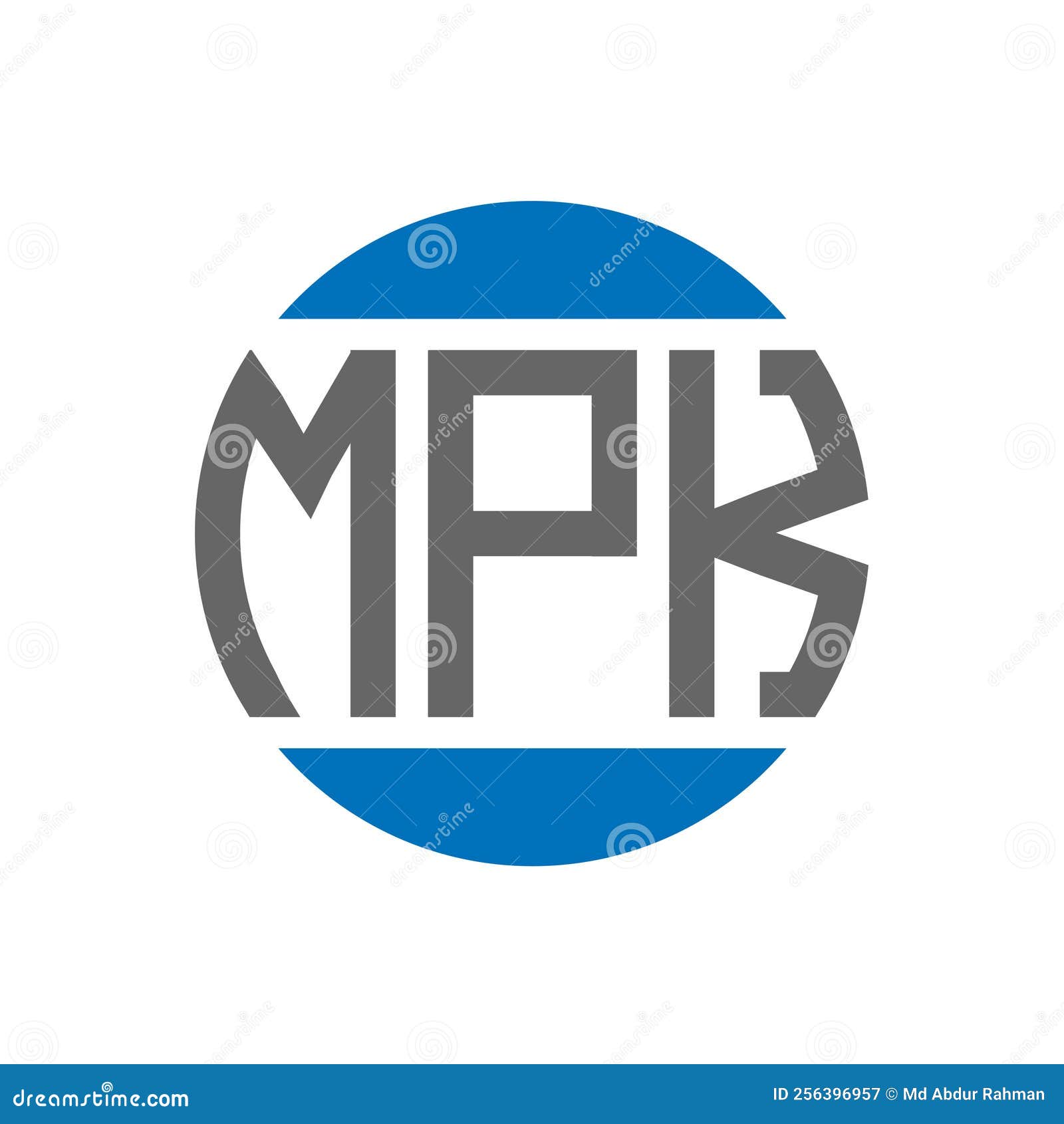 MPK Letter Logo Design on White Background. MPK Creative Initials ...
