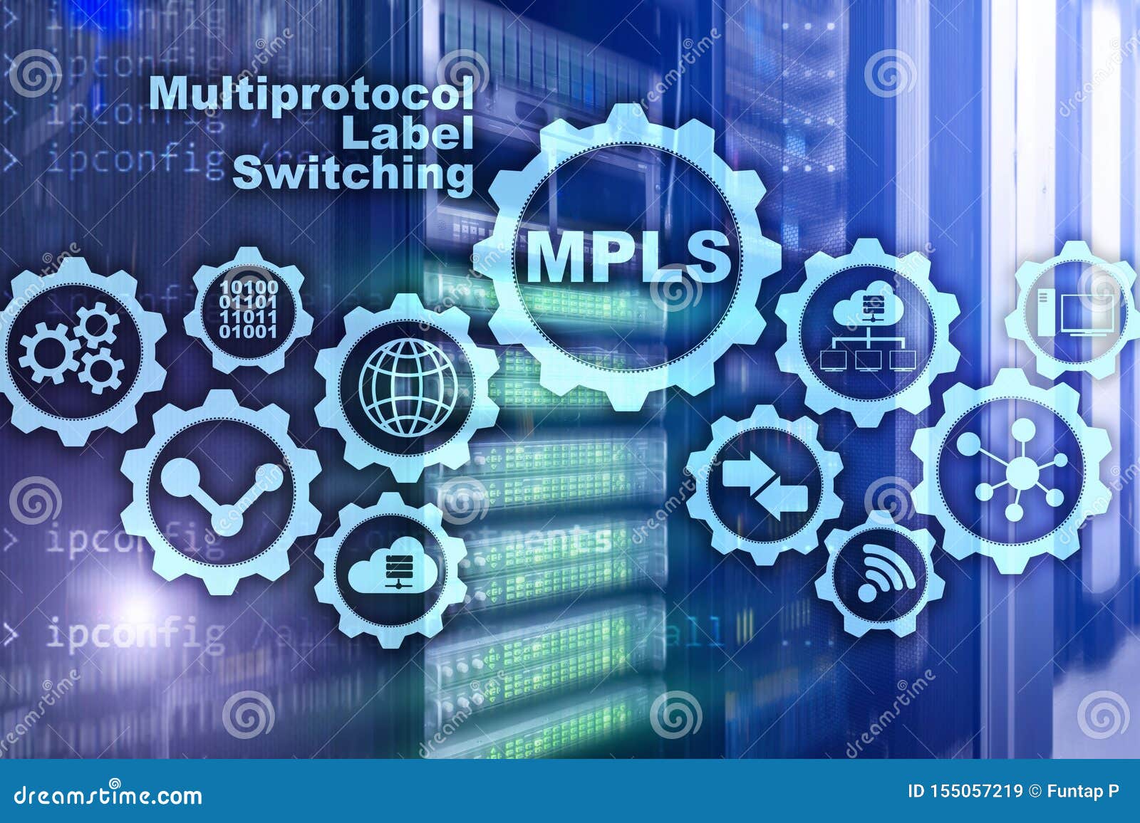 Mpls Multiprotocol Label Switching Routing Telecommunications Networks Concept On Virtual