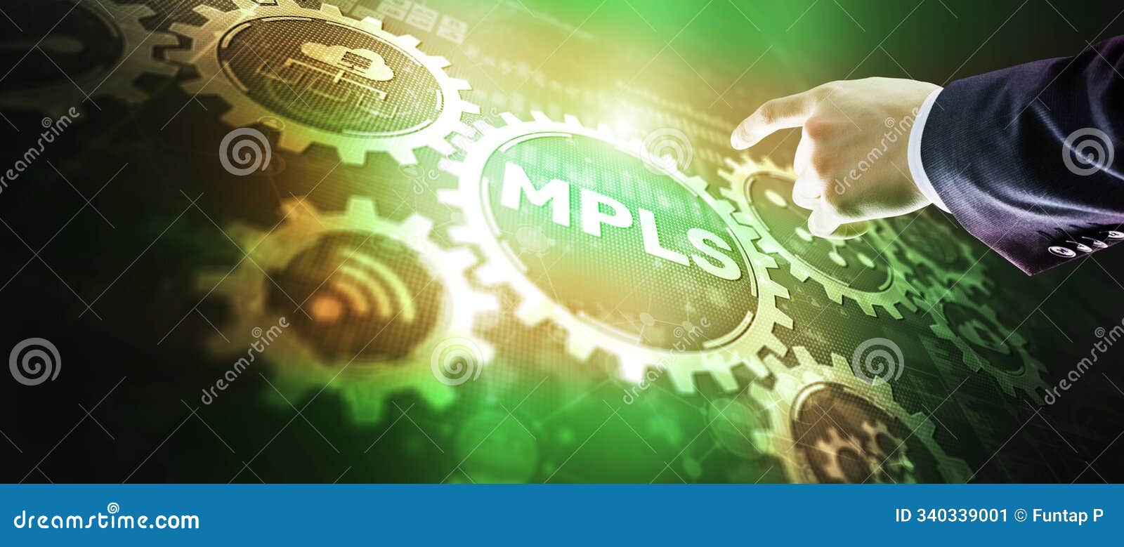 MPLS. Multiprotocol Label Switching Stock Illustration - Illustration ...