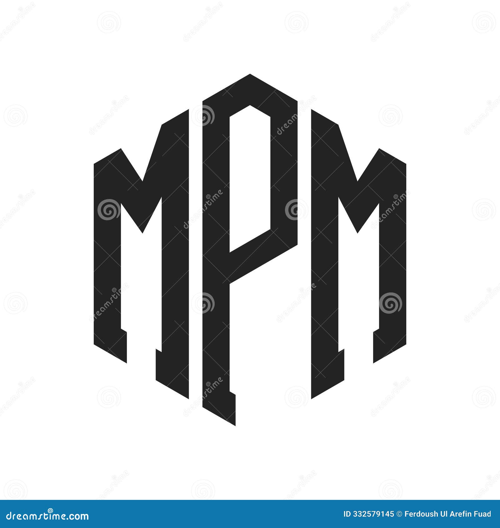 MPM Logo Design. Initial Letter MPM Monogram Logo Using Hexagon Shape ...