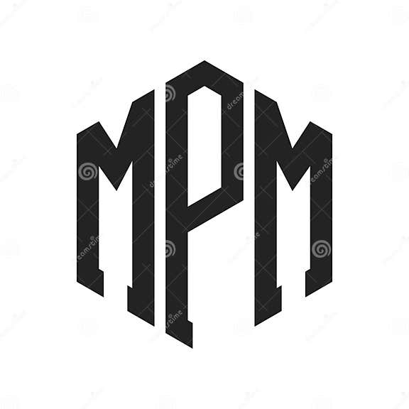 MPM Logo Design. Initial Letter MPM Monogram Logo Using Hexagon Shape ...