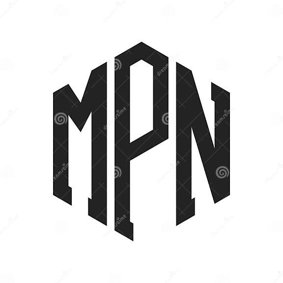 MPN Logo Design. Initial Letter MPN Monogram Logo Using Hexagon Shape ...