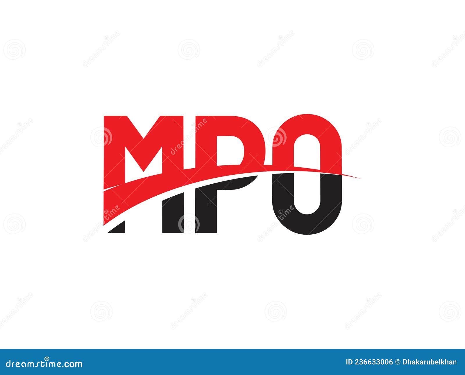MPO Letter Initial Logo Design Stock Vector - Illustration of corporate ...