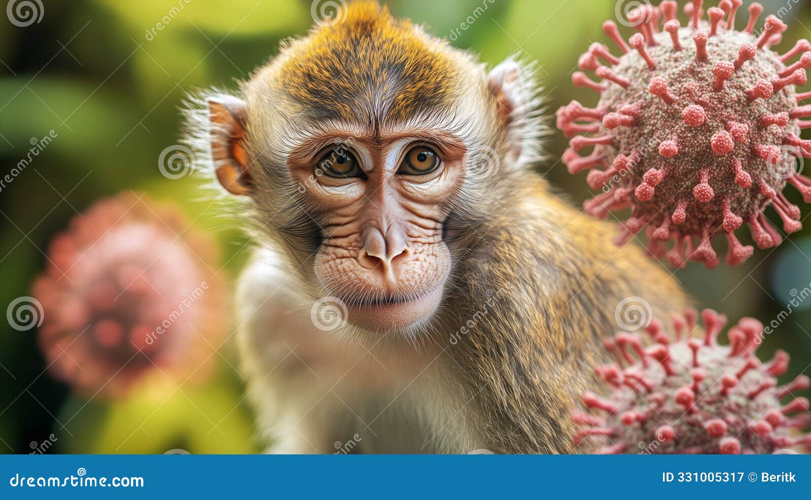 Monkey Pox Outbreak Vector Illustration Of Virus Symptoms In Humans ...