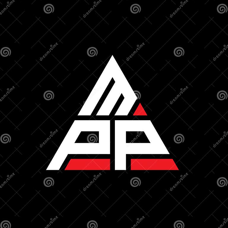 MPP Triangle Letter Logo Design with Triangle Shape. MPP Triangle Logo ...