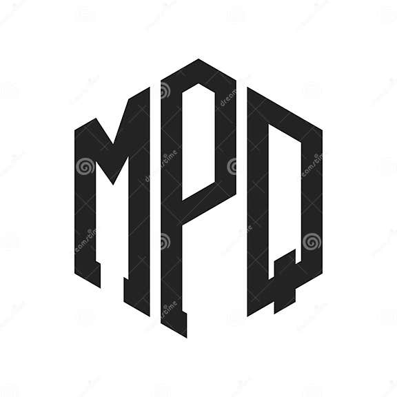 MPQ Logo Design. Initial Letter MPQ Monogram Logo Using Hexagon Shape ...