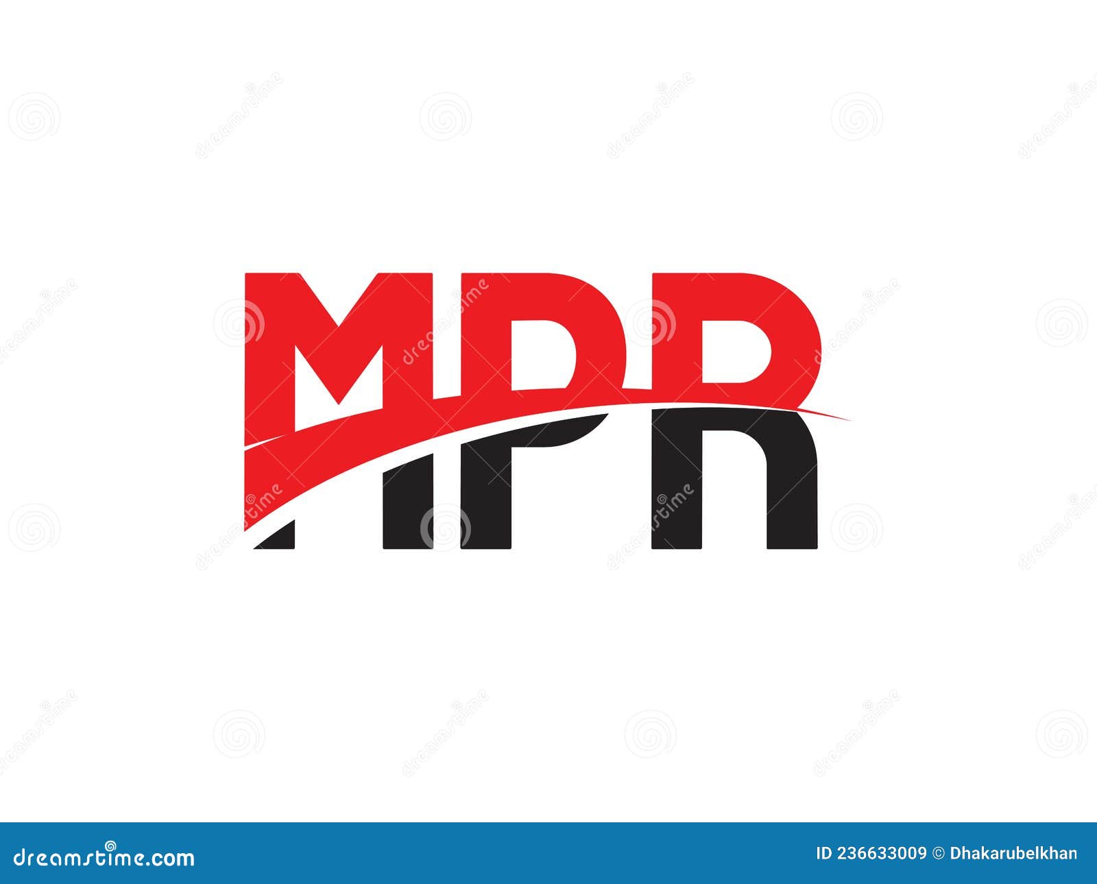 MPR Letter Initial Logo Design Stock Vector - Illustration of brand ...