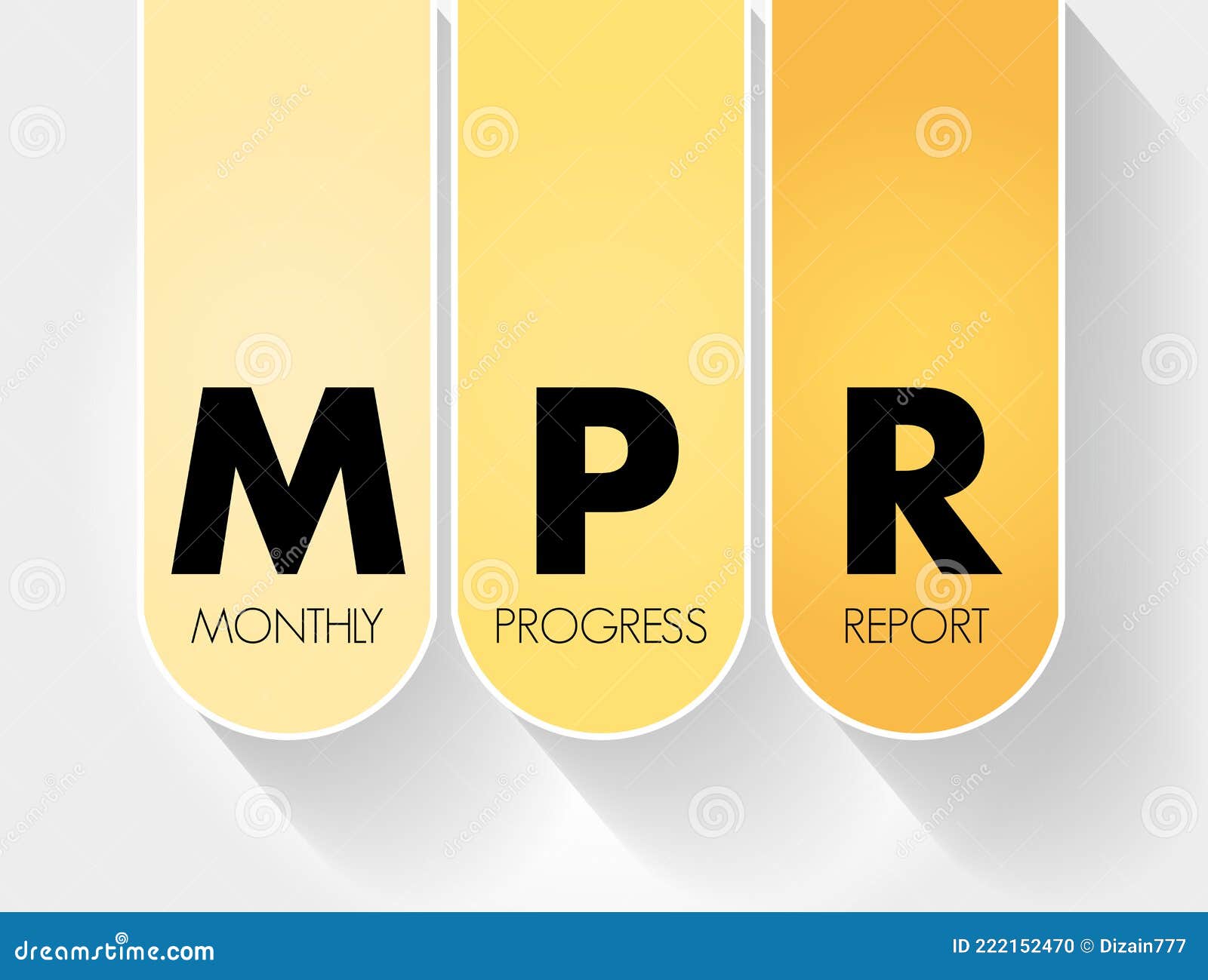 MPR - Monthly Progress Report Acronym, Business Concept Background ...
