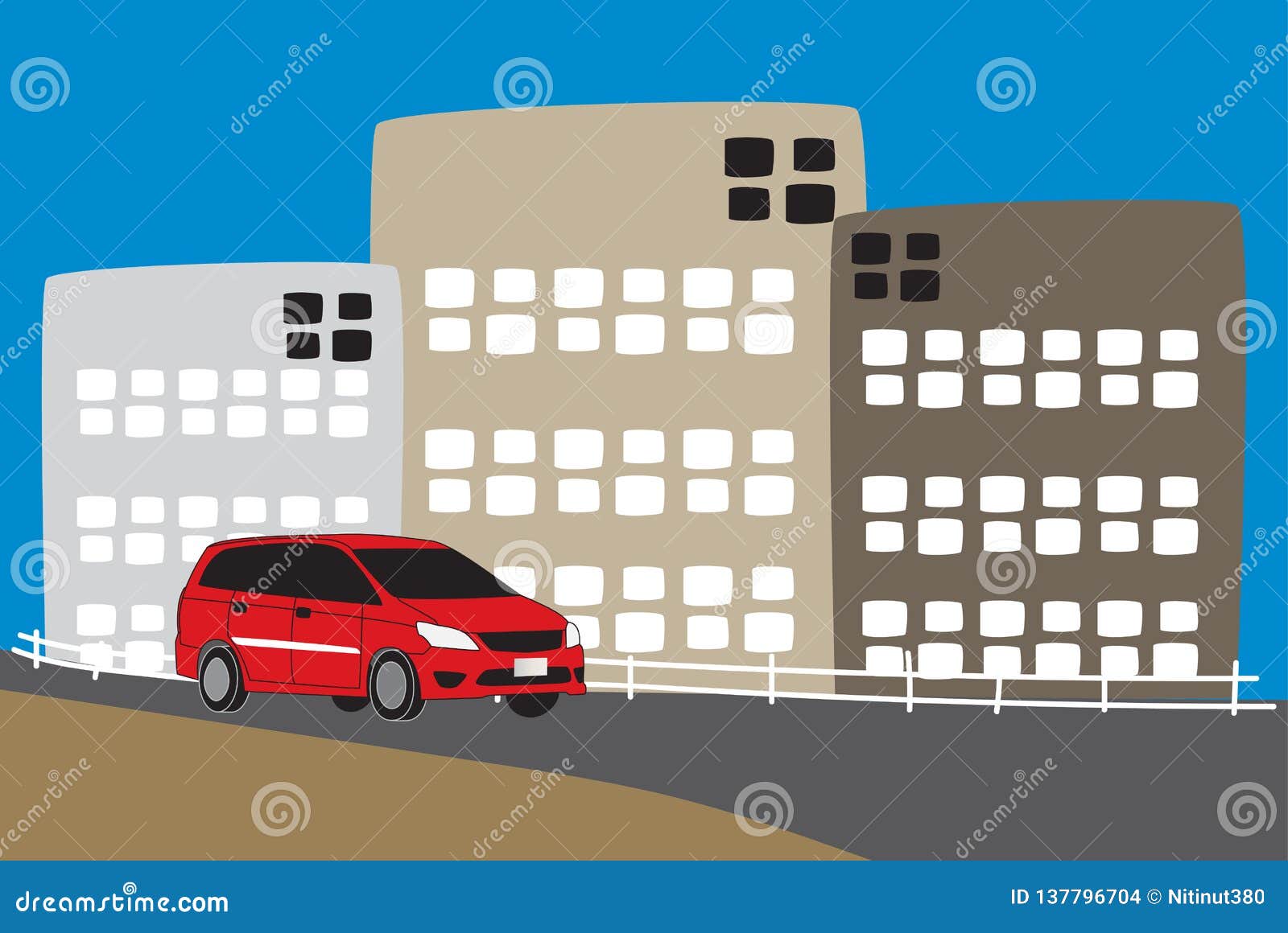 MPV Car Vector and Illustration Stock Illustration - Illustration of ...