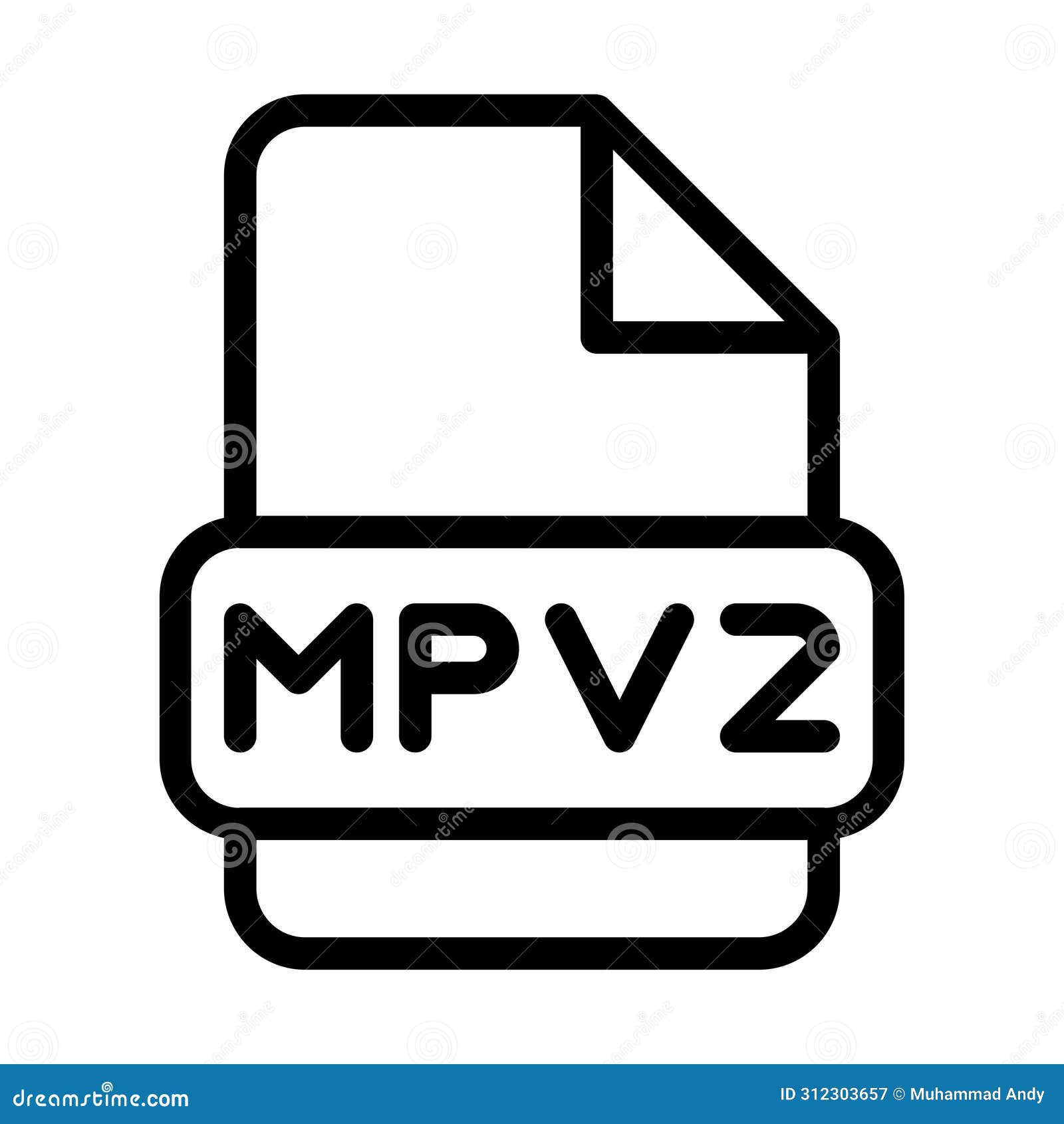 Mpv2 File Icon. Type Files Sign Outline Symbol Design, Icons Format ...