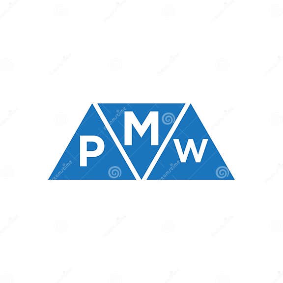 MPW Abstract Initial Logo Design on White Background. MPW Creative ...