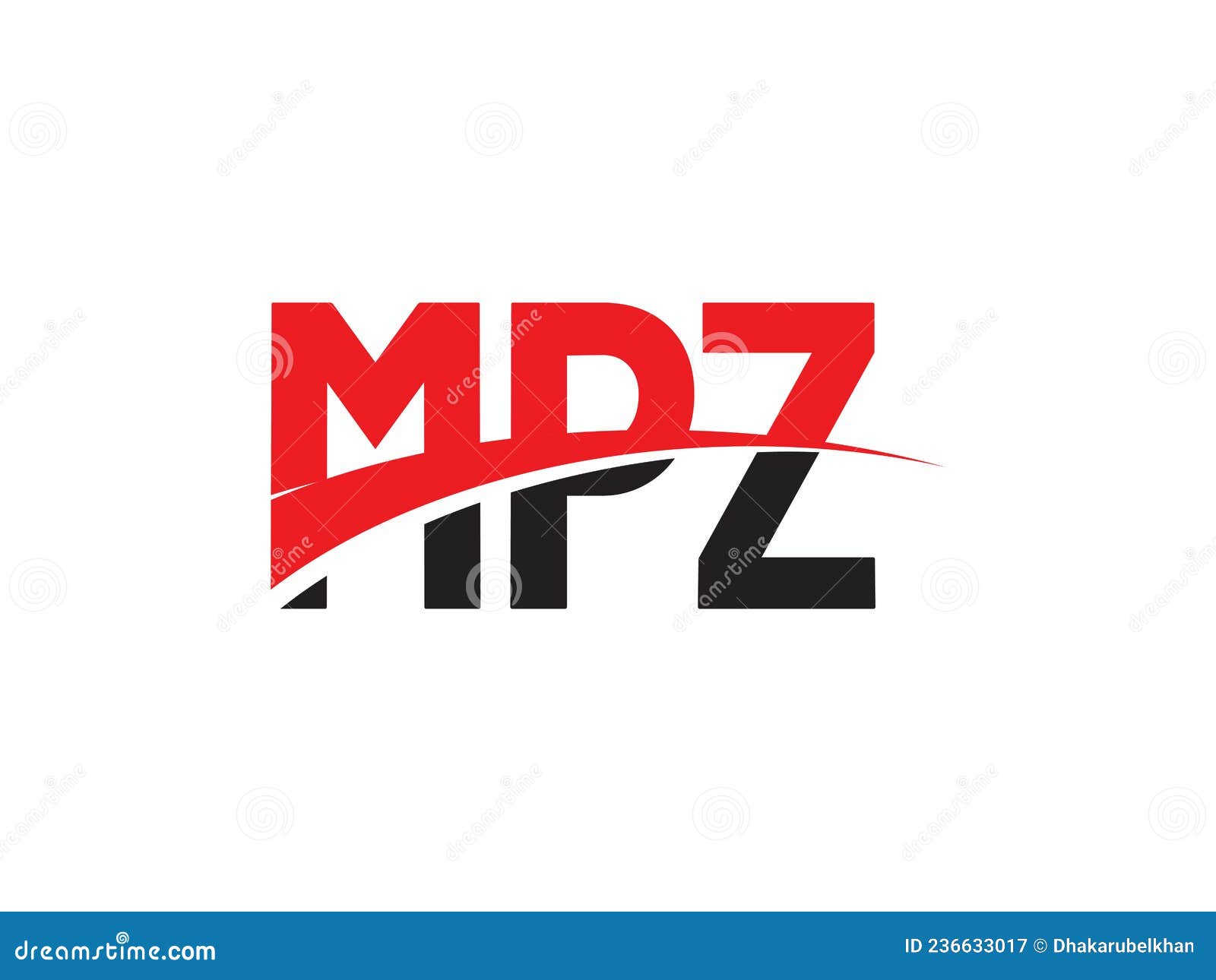 MPZ Letter Initial Logo Design Stock Vector - Illustration of business ...
